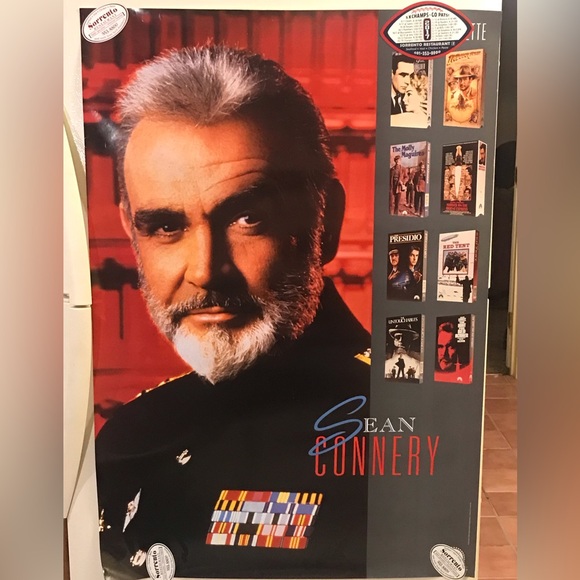 Art | Sean Connery Movie Poster Rare Vintage 199hunt For Red October ...